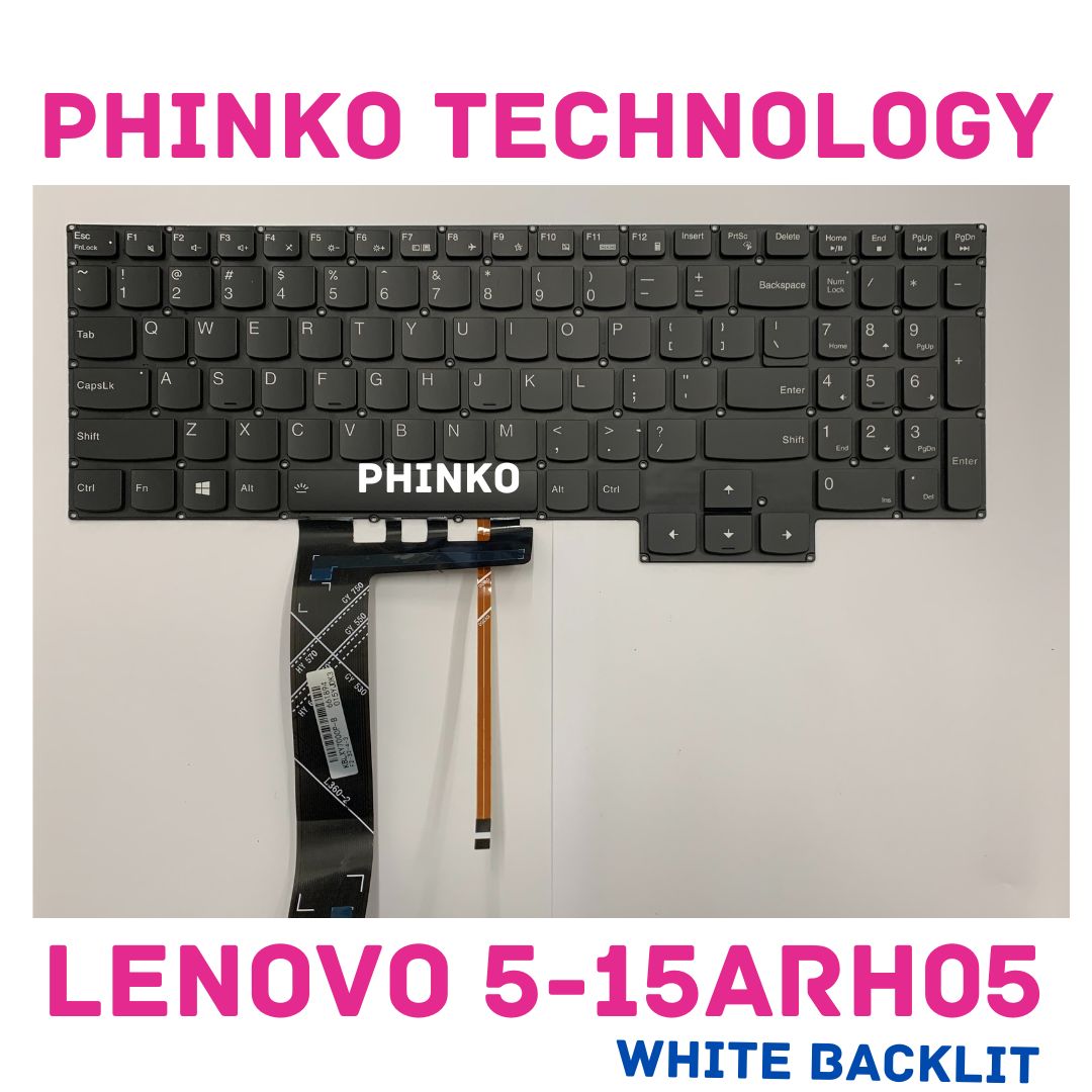 LENOVO Legion 5-15ARH05 15ARH05H 15IMH05 15IMH05H US Keyboard white ...