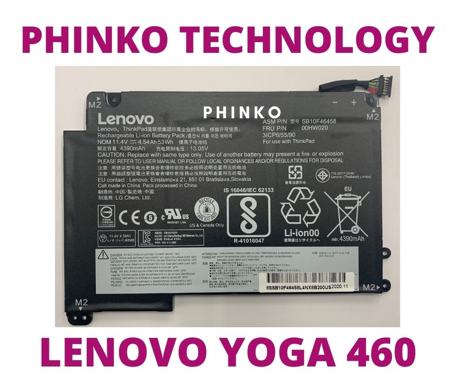 Battery for LENOVO Yoga 460 Series 00HW020 00HW021 SB10F46458 SB10F464