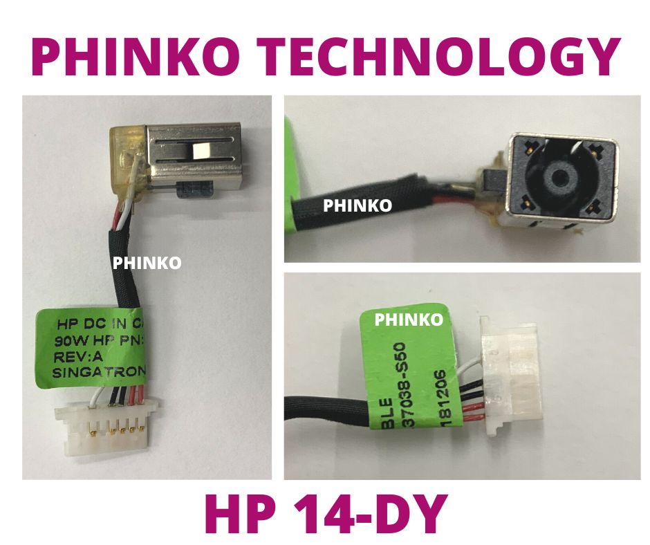 DC Power Input Cable Jack For HP Pavilion x360 Convertible 14-DY Serie