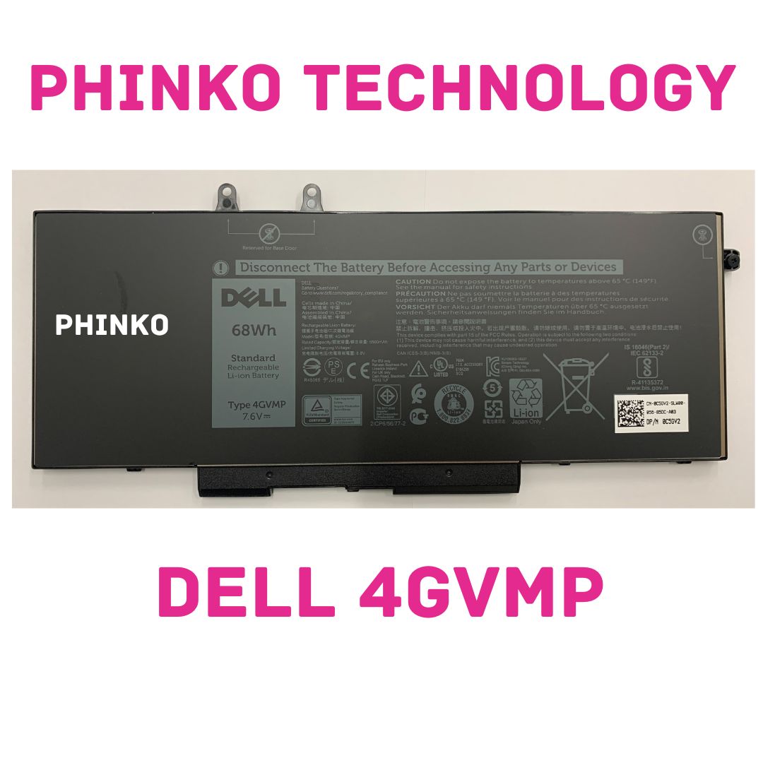 4GVMP X77XY 68Wh Battery for Dell Latitude 5400 5500 Precision 3540 La