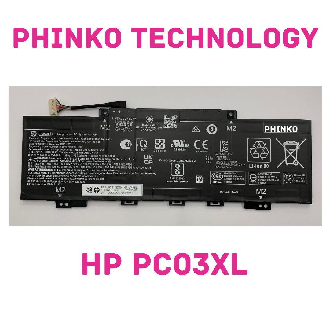 Genuine PC03XL Battery for HP Pavilion X360 14-DW 14-DY 15-ER M24421-2