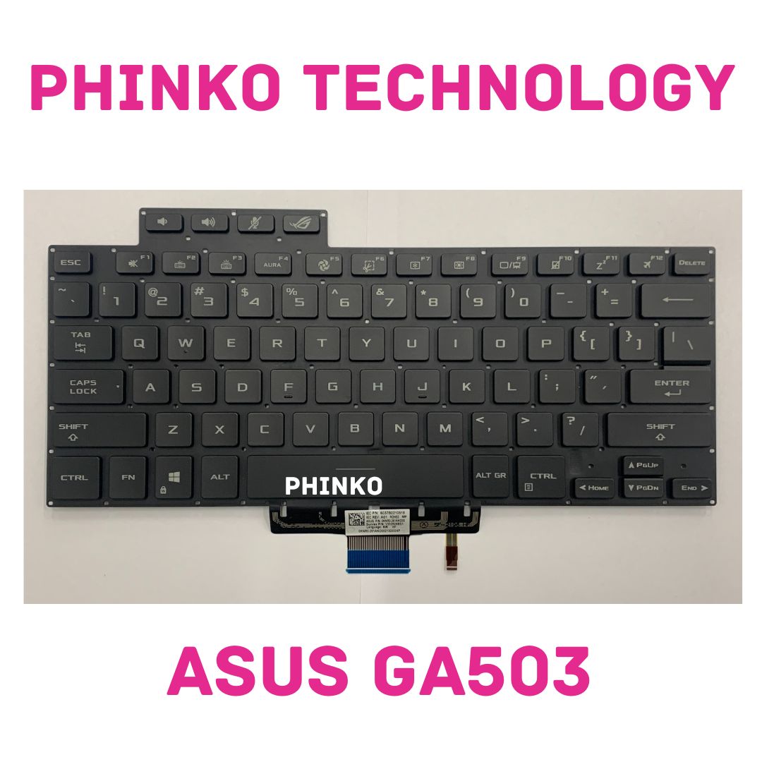 Asus Zephyrus G15 GA503 GA503Q GA503QR GA503QS M16 GU603H KEYBOARD US