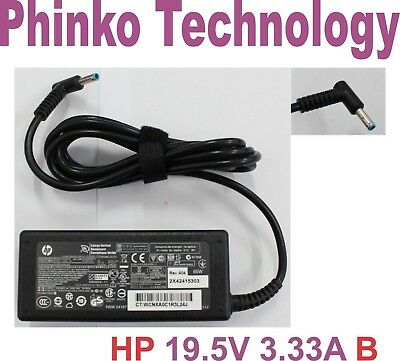 Genuine Original 65W AC Adapter Charger for HP 19.5V 3.33A 4.5x3.0mm B