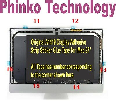 1x set 27" Apple iMac A1419 LCD Screen Adhesive Stickers Tape 946-4547