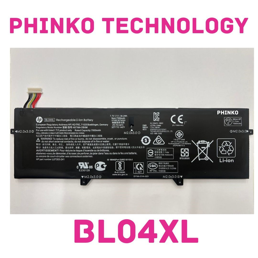 New Original BL04XL Battery for HP EliteBook x360 1040 G5 HSTNN-UB7N L
