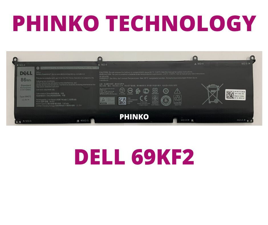 69KF2 8FCTC 86Wh Battery for Dell Alienware M15 M17 R3 P45E 2020 XPS 1